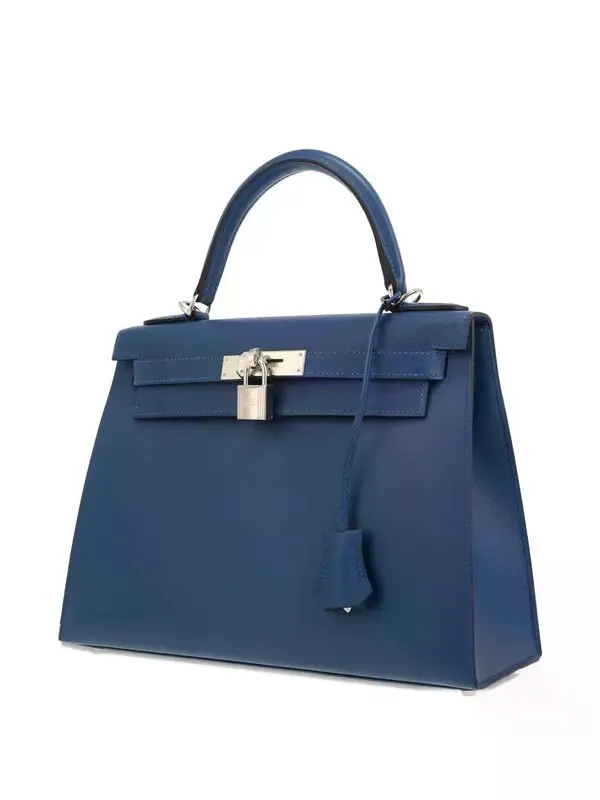 Hermès 2025 Kelly 28 Handbag - Blue