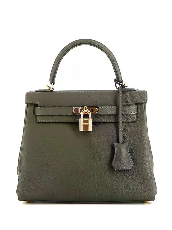 Hermès 2021 Kelly 25 Two-way Handbag - Green