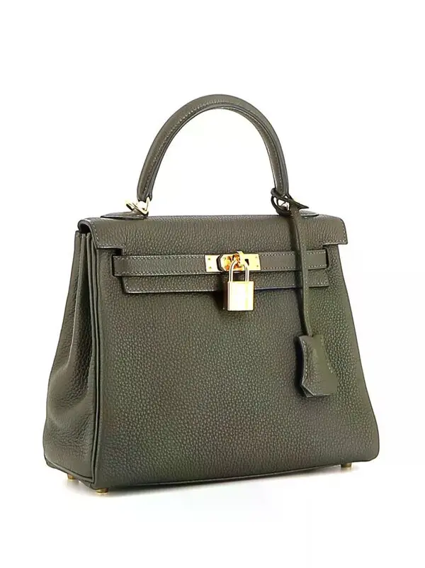 Hermès 2021 Kelly 25 Two-way Handbag - Green