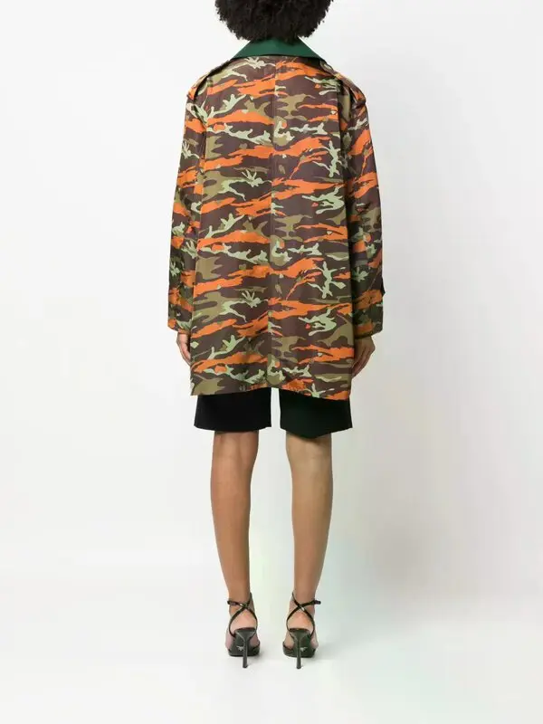 JEAN PAUL GAULTIER 1990s Camouflage-pattern Double-breasted Coat
