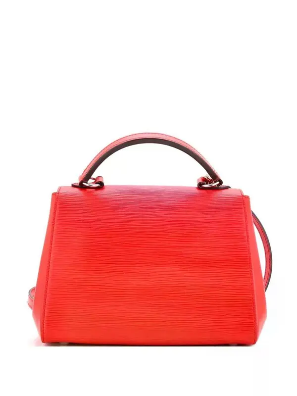 LOUIS VUITTON Cluny Top Handle Bb Satchel Epi Leather Bag - Red