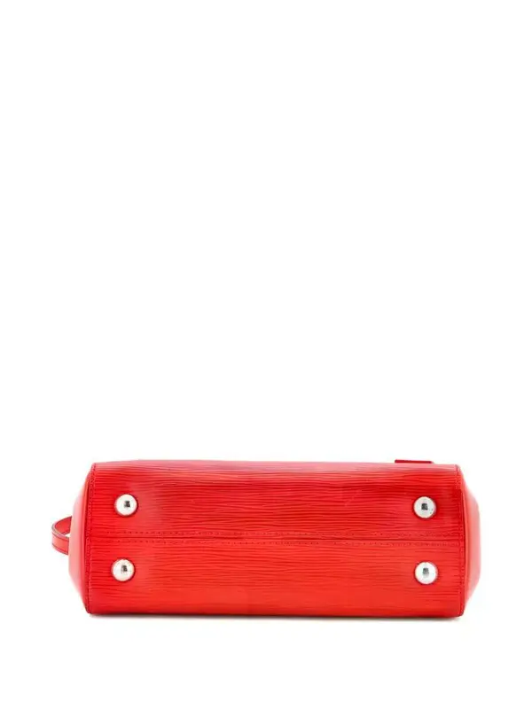 LOUIS VUITTON Cluny Top Handle Bb Satchel Epi Leather Bag - Red