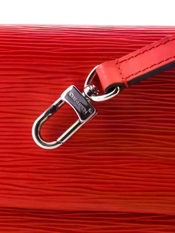 LOUIS VUITTON Cluny Top Handle Bb Satchel Epi Leather Bag - Red