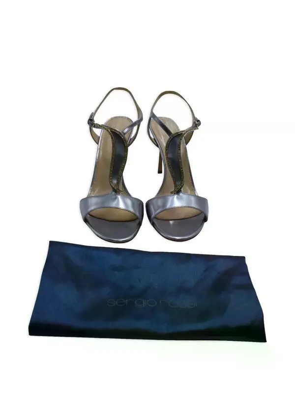 SERGIO ROSSI Crystal-embellished Leather Sandals