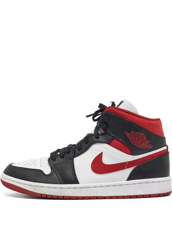 Nike Air Jordan 1 Lace-up Sneakers - Black