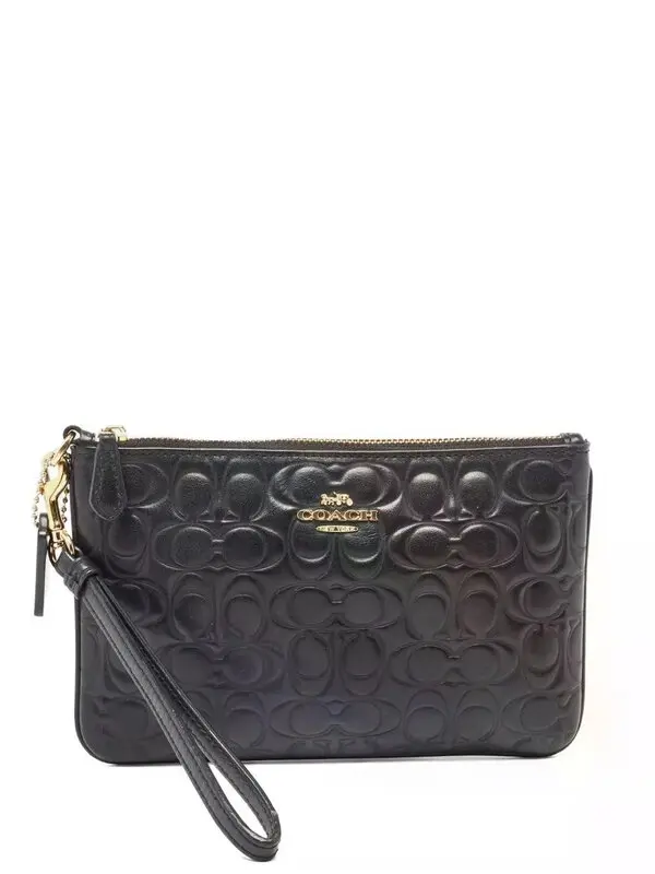 COACH VINTAGE Leather Embossed Clutch