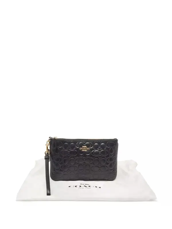 COACH VINTAGE Leather Embossed Clutch