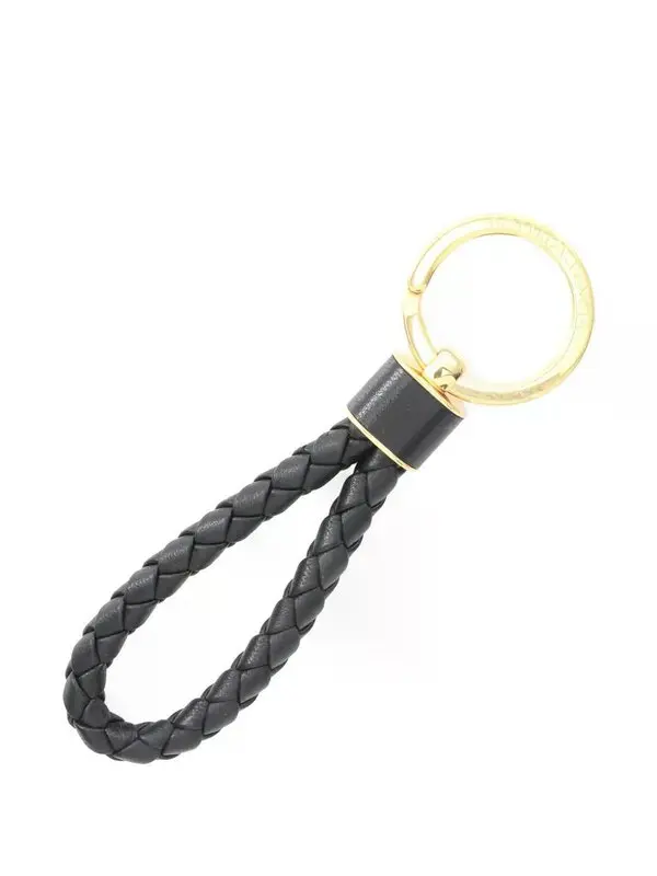 Bottega Veneta Intrecciato Keyring - Black