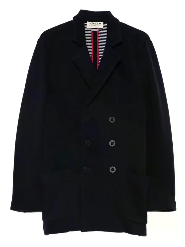 A.N.G.E.L.O. VINTAGE CULT 2000s Wool Double-breasted Blazer - Black