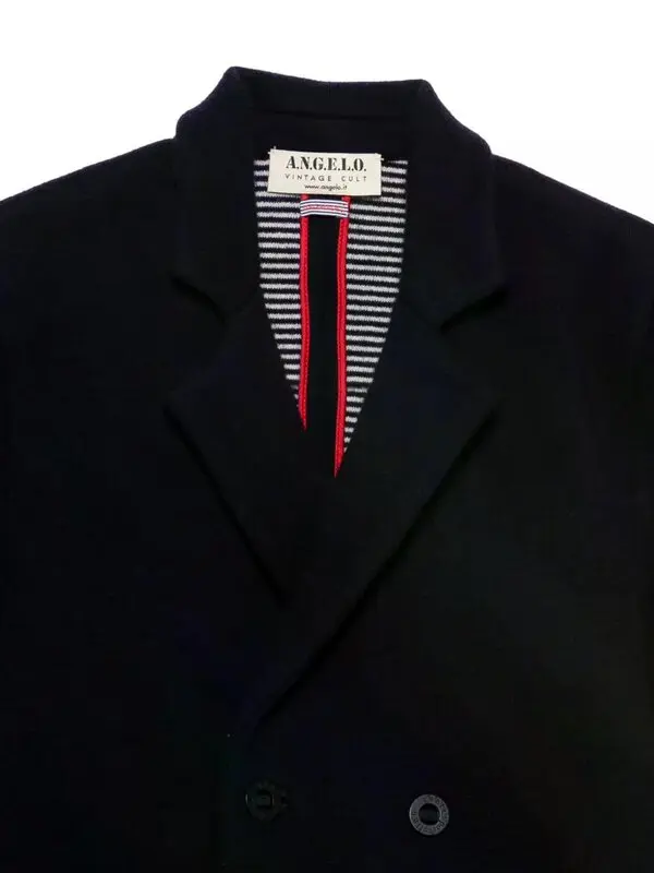 A.N.G.E.L.O. VINTAGE CULT 2000s Wool Double-breasted Blazer - Black