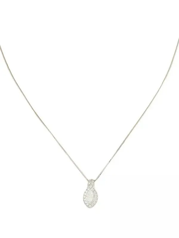 LB EXCLUSIVE Platinum Diamond Necklace - Silver