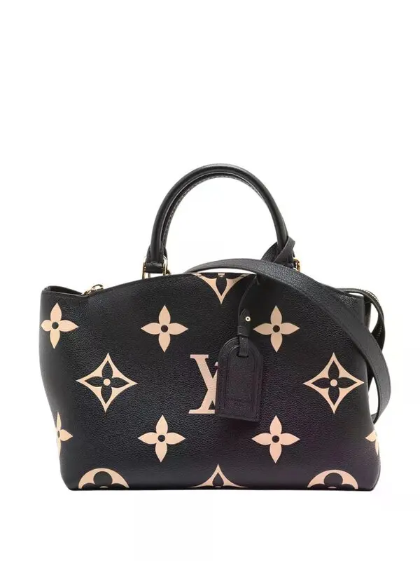 LOUIS VUITTON Bicolor Monogram Empreinte Giant Petit Palais Satchel
