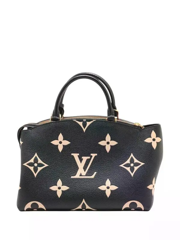 LOUIS VUITTON Bicolor Monogram Empreinte Giant Petit Palais Satchel