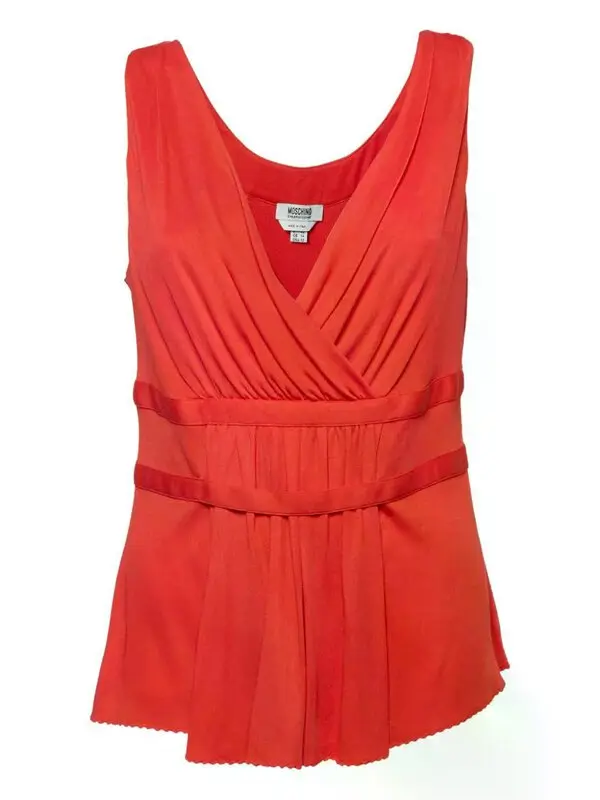 Moschino Sleeveless Pleated Top