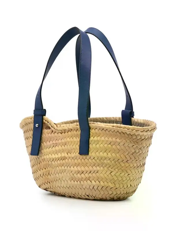 Loewe 2018 Small Raffia Basket Tote Bag