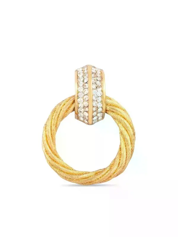 Dior 1980s Crystal-embellished Earrings