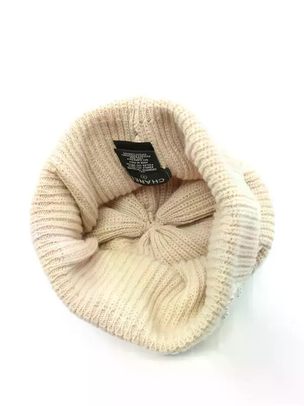 Chanel 1986-1988 Beaded-logo Beanie