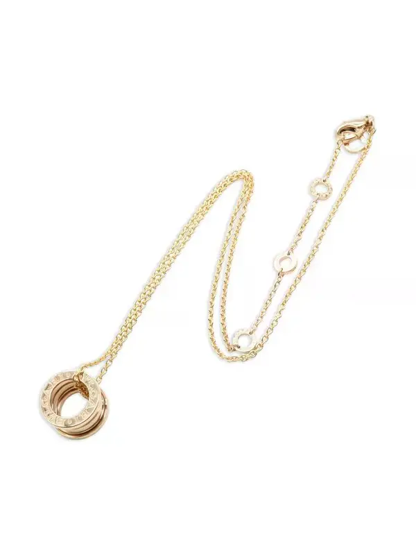 BVLGARI 18k Rose Gold B.zero1 Necklace - Pink