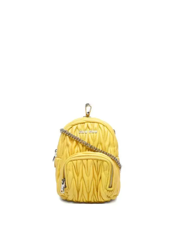 Miu Miu 2000s Matelasse Chain Backpack