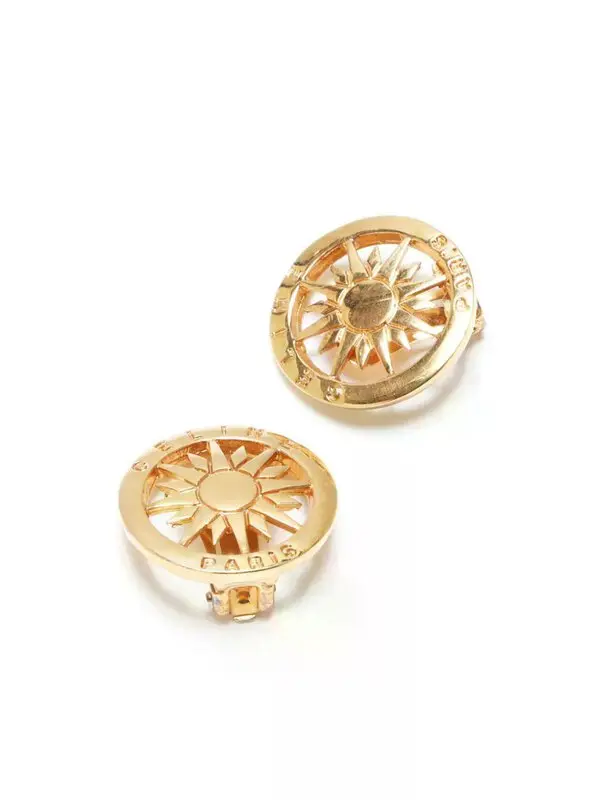 Celine 1990-2000s Sun Clip-on Earrings