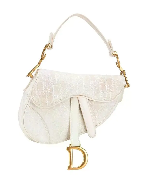 Dior 2020 Mini Oblique Saddle Shoulder Bag - Brown