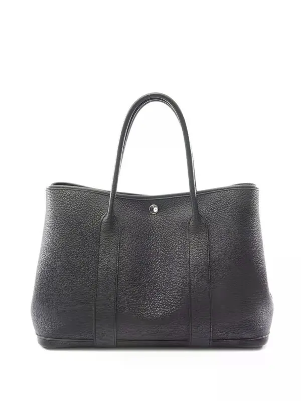 Hermès Garden Party Pm Leather Tote Bag - Black
