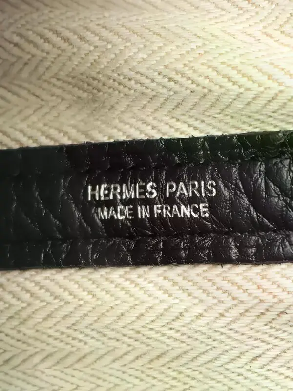 Hermès Garden Party Pm Leather Tote Bag - Black