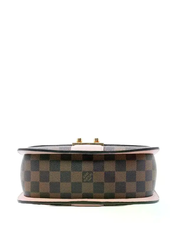 LOUIS VUITTON Damier Ebene Cuir Taurillon Wight Shoulder Bag - Brown