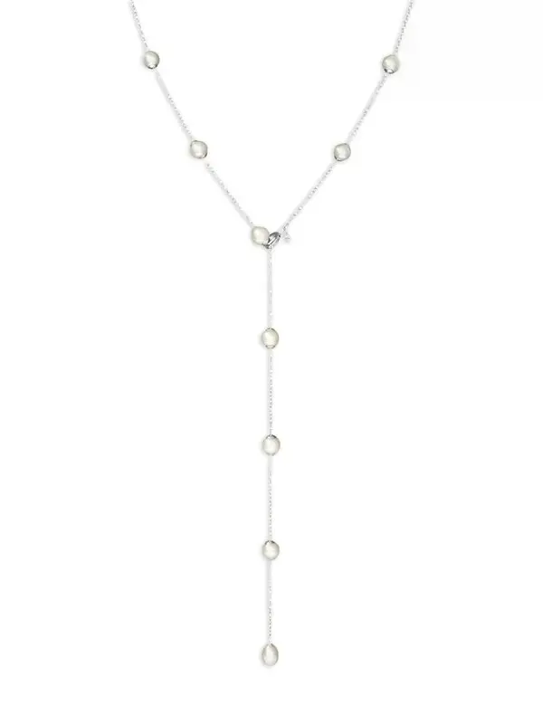 SUSAN CAPLAN 2000s Lariat Freshwater-pearl Necklace - Neutrals