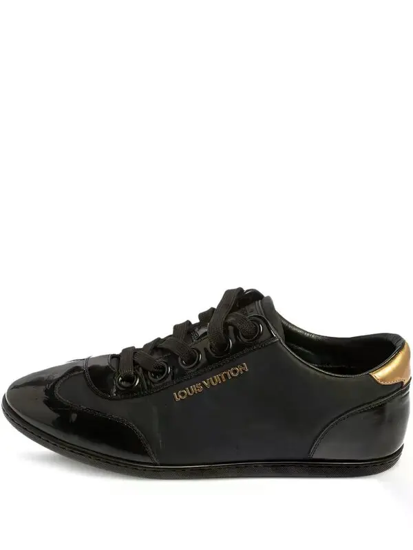 LOUIS VUITTON Leather Lace-up Sneakers