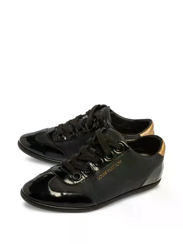 LOUIS VUITTON Leather Lace-up Sneakers