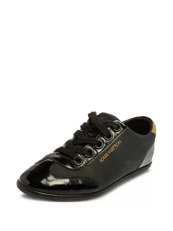 LOUIS VUITTON Leather Lace-up Sneakers