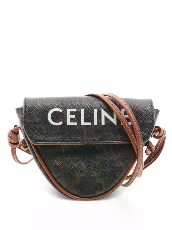 Celine 2010s Logo-print Shoulder Bag