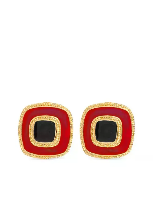 SUSAN CAPLAN 1980s Clip-on Earrings - Gold