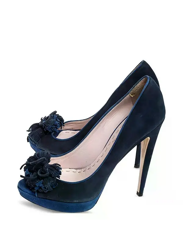 Miu Miu 2023 135mm Tassel Platform Pumps