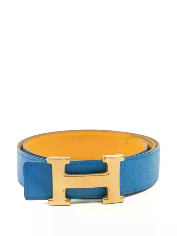 Hermès 1996 Constance Bicolor Belt - Blue