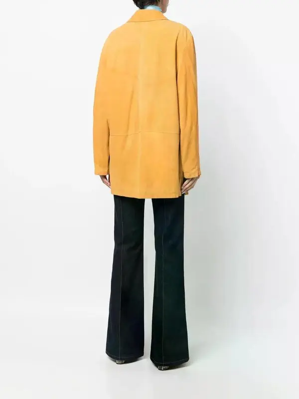 Burberry 1990s Leather Coat