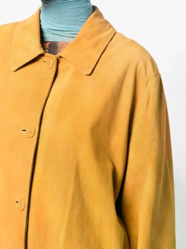 Burberry 1990s Leather Coat