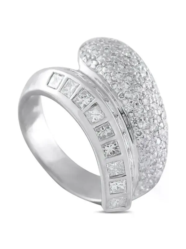 LB EXCLUSIVE 18k White Gold Diamond Ring - Silver