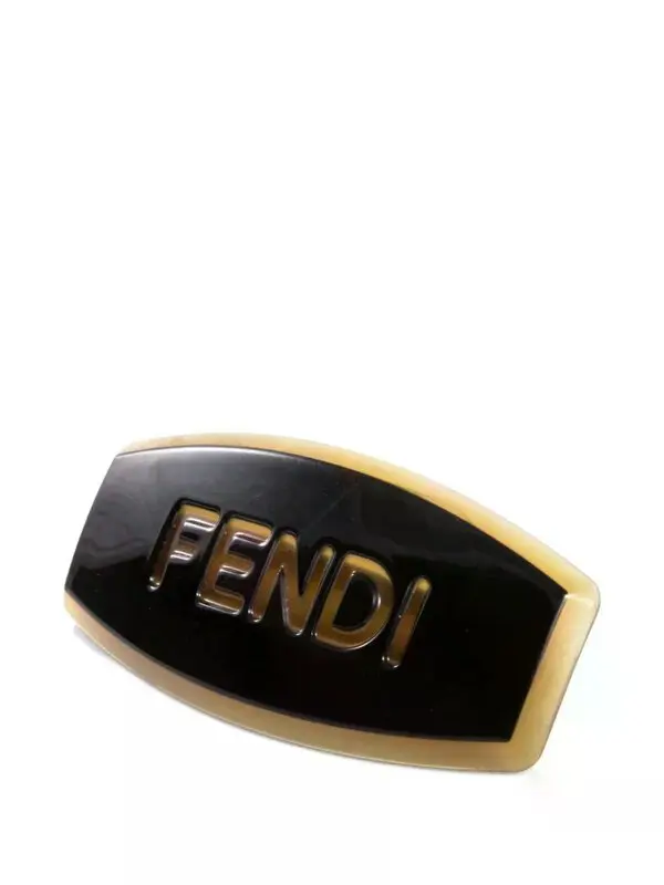 Fendi 2000s Logo Hair Clip