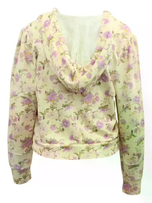 LoveShackFancy Floral-print Drawstring Hoodie