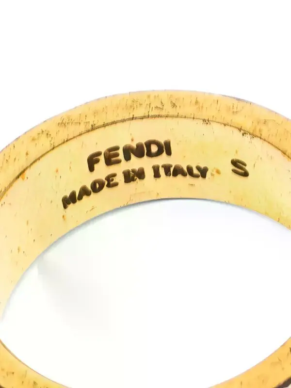 Fendi Enamel Logo Ring