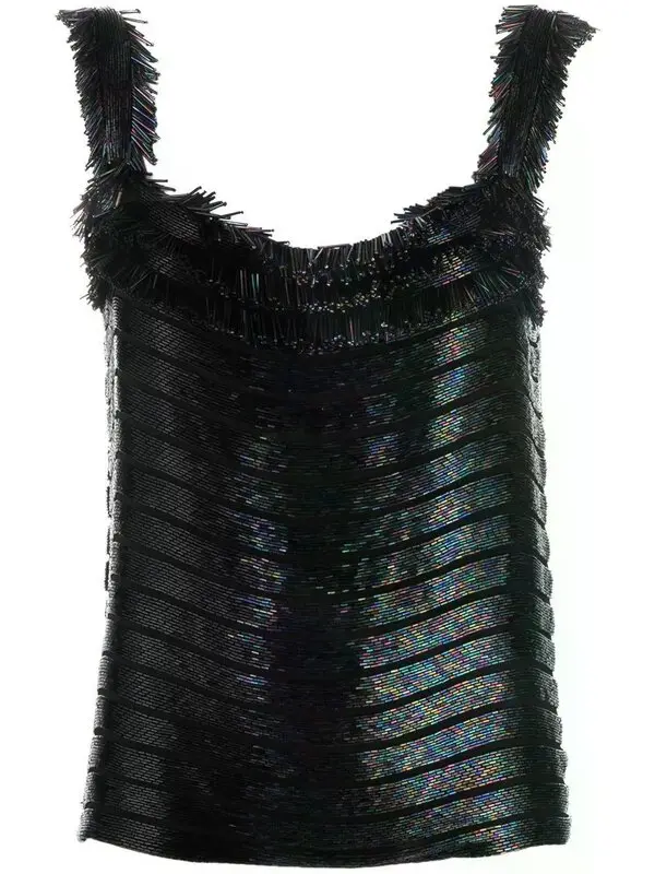 Gucci 2010s Bead-embroidered Top