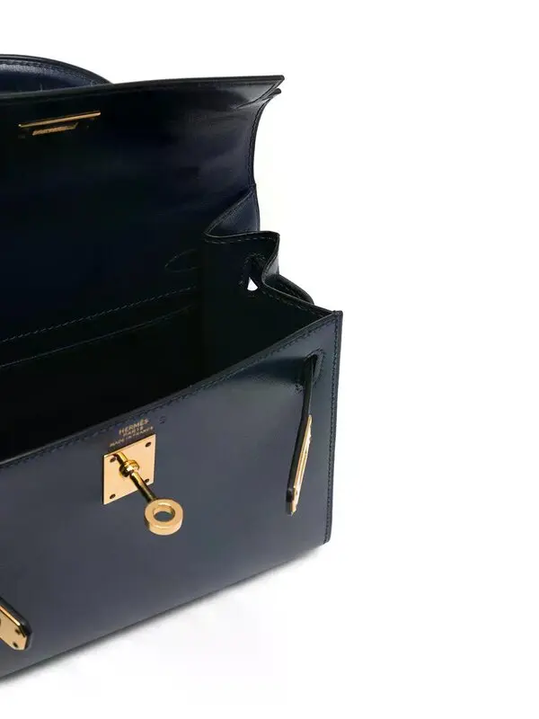 Hermès 1995 Kelly Sellier 20 Bag - Blue