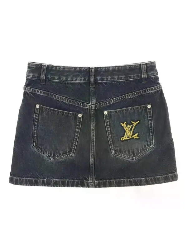 LOUIS VUITTON 2020s Nautical Patch Mini Skirt