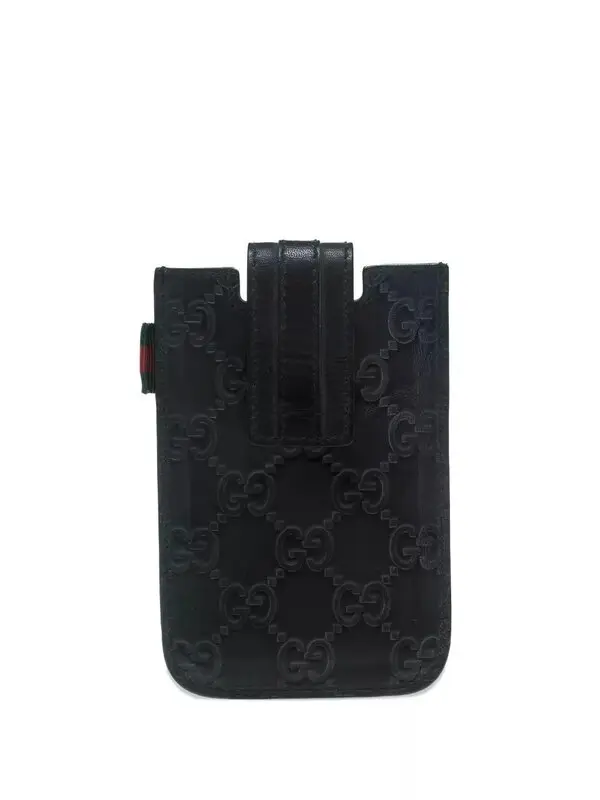 Gucci 2023 Guccissima Iphone Case - Black
