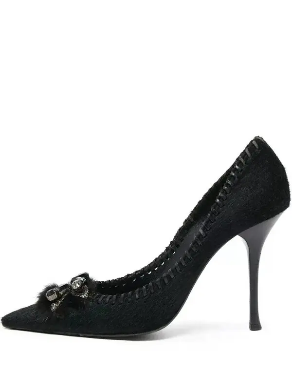 LE SILLA 100mm Crystal-embellished Pumps