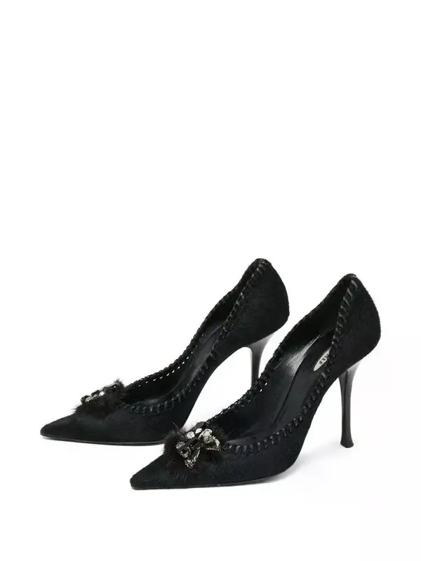 LE SILLA 100mm Crystal-embellished Pumps