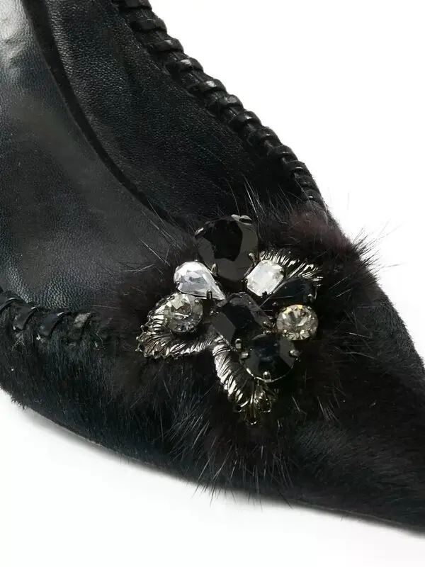 LE SILLA 100mm Crystal-embellished Pumps