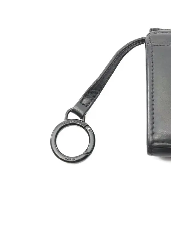 Saint Laurent 2000s Leather Key Ring Purse